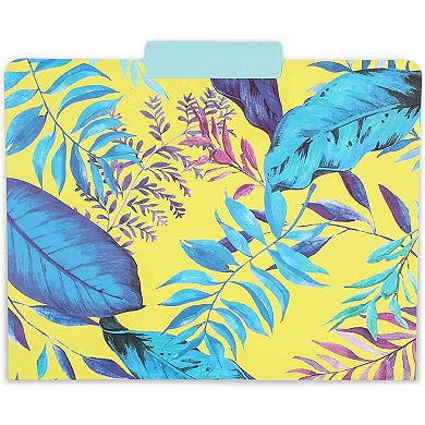Tropical File Folders with 1/3 Cut Tabs (Letter Size, 12 Pack)