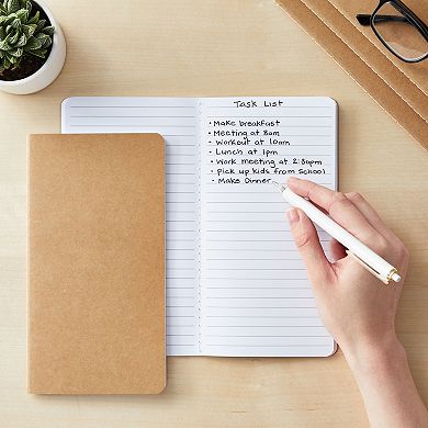 48 Pack Kraft Paper Notebooks Bulk, H5 Lined Journals for Travelers (80 ...