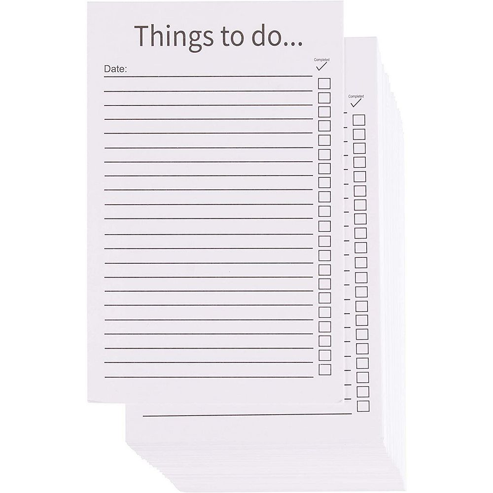 200 Pcs To Do List Note Cards Task Reminder Checklist Double Sided, 3.2 ...