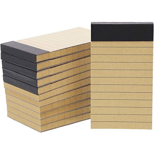 12pack Mini Small Pocket Size Notepads Memo Pad Notebooks Lined Paper, 2x4"