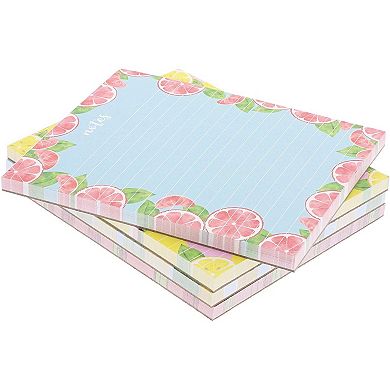 4Pack Fruit Designs Notepads Notebooks Memo Pad Lined Paper Pocket, 4 ...