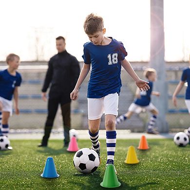 50 Pack Mini Cones for Classroom, Small Sports Markers (Assorted Colors ...