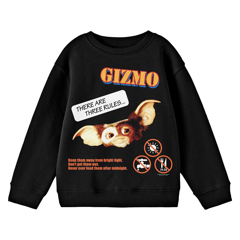 Boys 8-20 Gremlins Gizmo Three Rules Long Sleeve Graphic Tee