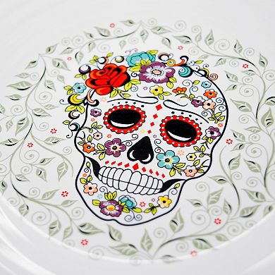 Fiesta Skull And Vine Sugar Luncheon Plate
