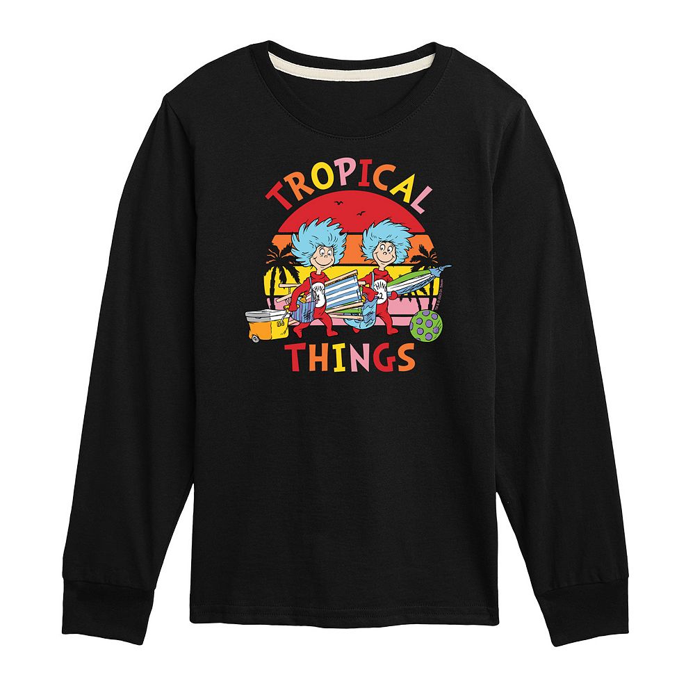 Boys 8-20 Dr. Seuss Thing One & Thing Two "Tropical Things" Graphic Tee