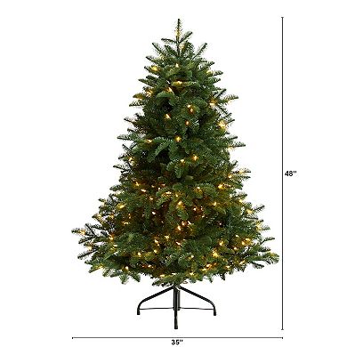 nearly natural 4-ft. Pre-Lit South Carolina Spruce Artificial Christmas ...