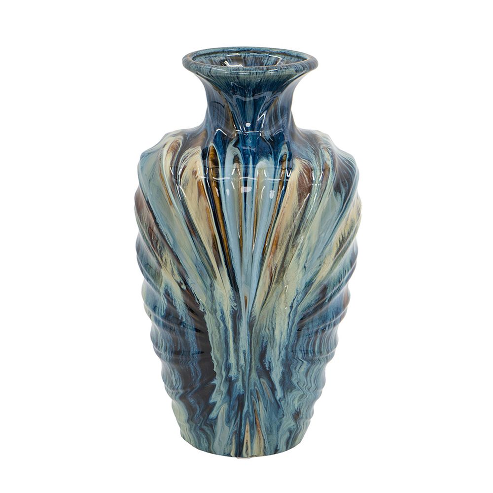 A&B Home Reactive Glazed Vase Floor Decor