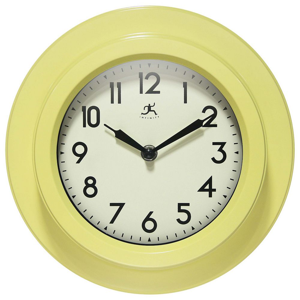 Infinity Instruments 9.75-in. Round Wall Clock with Silent Movement