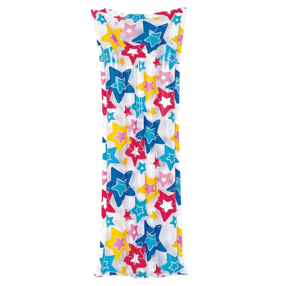 6' Blue and Yellow Stars Inflatable Swimming Pool Float