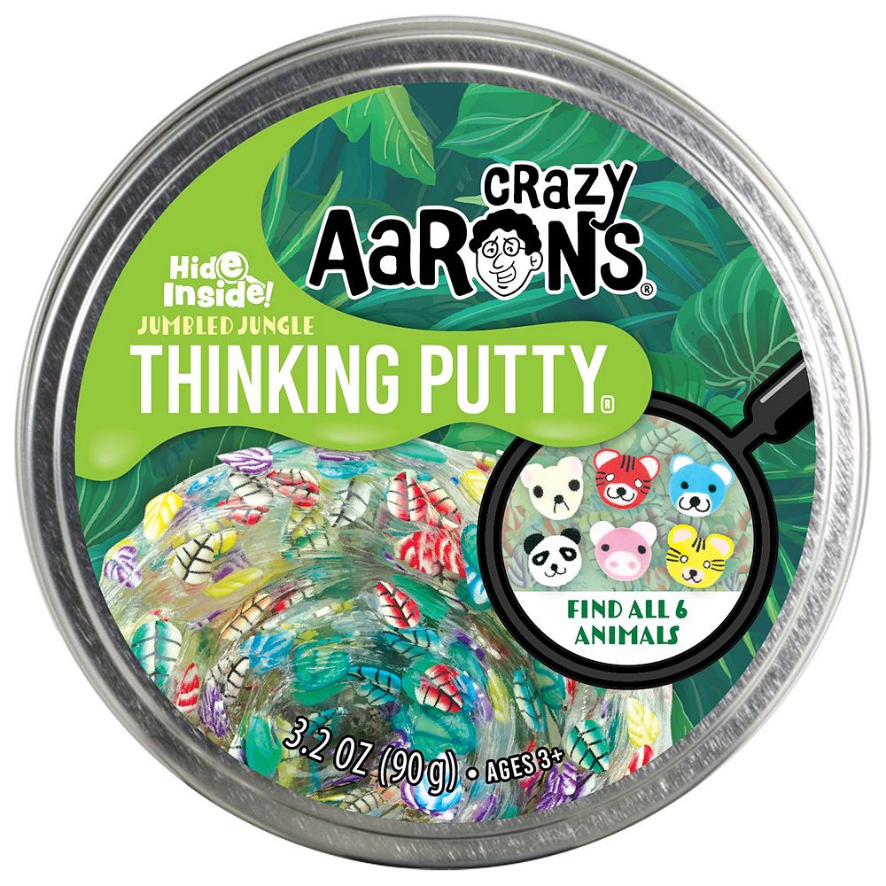 Crazy Aarons Hide Inside! Jumbled Jungle Thinking Putty®