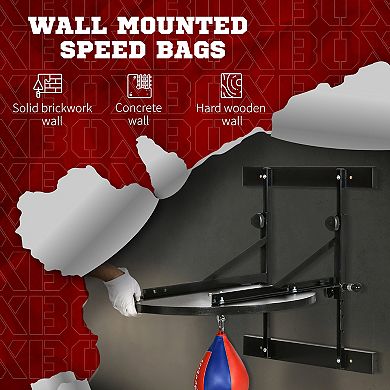 Speed Bag Platform, Wall Mounted Speed Bags For Boxing, Height Adjustable