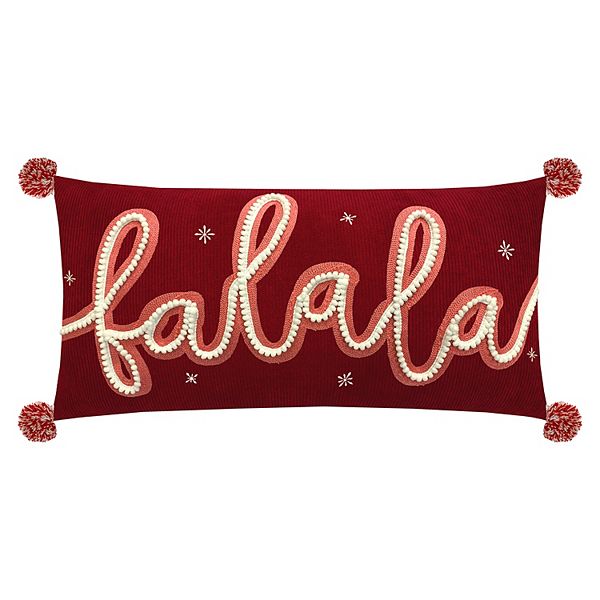 St. Nicholas Square® Red Fa La La Throw Pillow