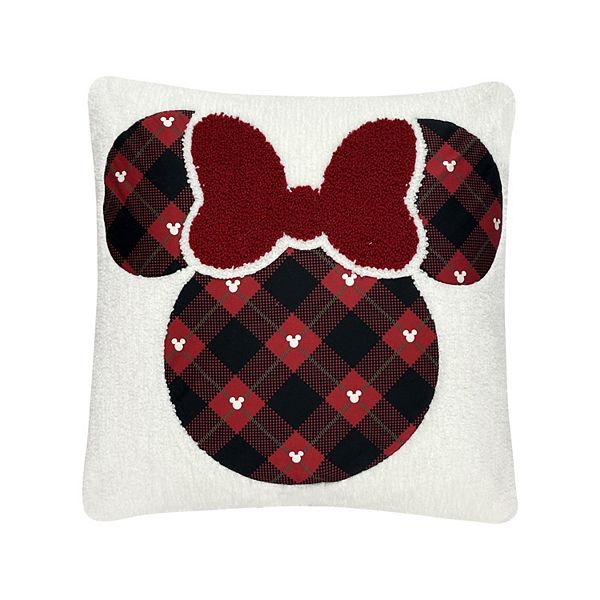 SNS Disney's Plaid Minnie Mouse Throw Pillow