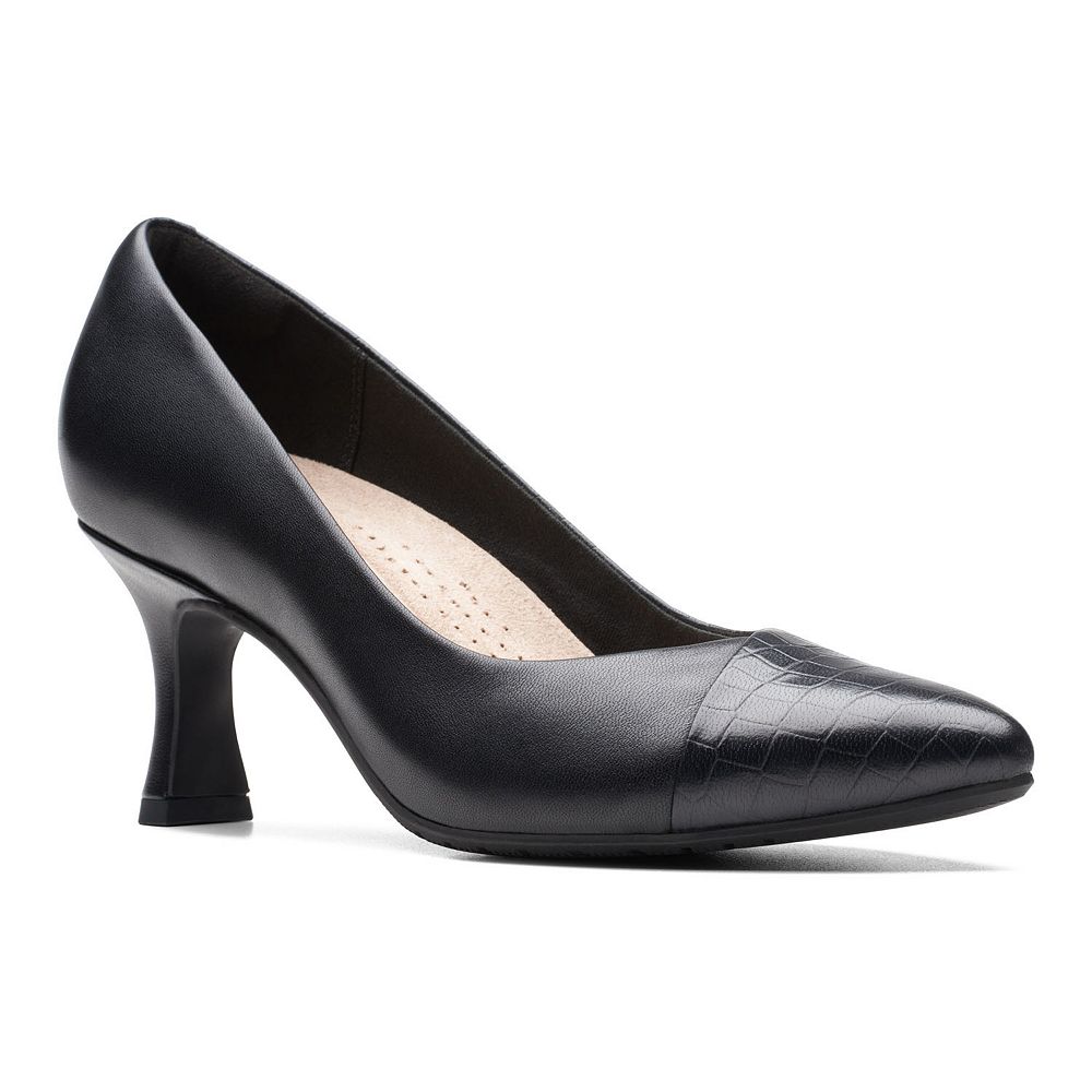 Clarks® Kataleyna Rose Women's Leather Cap Toe Pumps