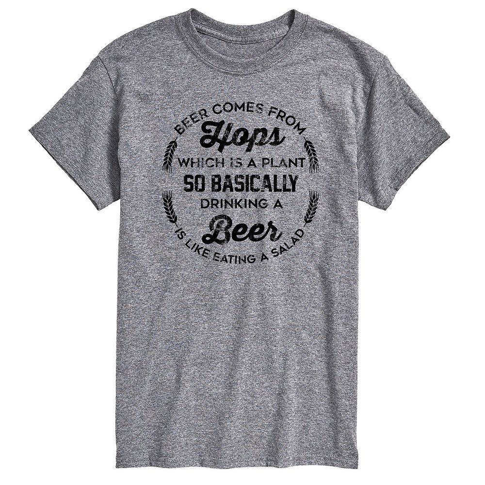 Men's Beer Comes From Hops Graphic Tee