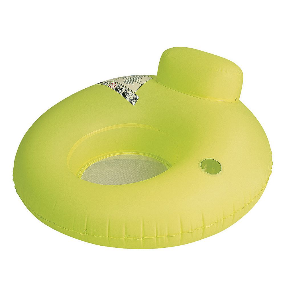 Inflatable Yellow Inner Tube Water Sofa Swimming Pool Lounger Float ...