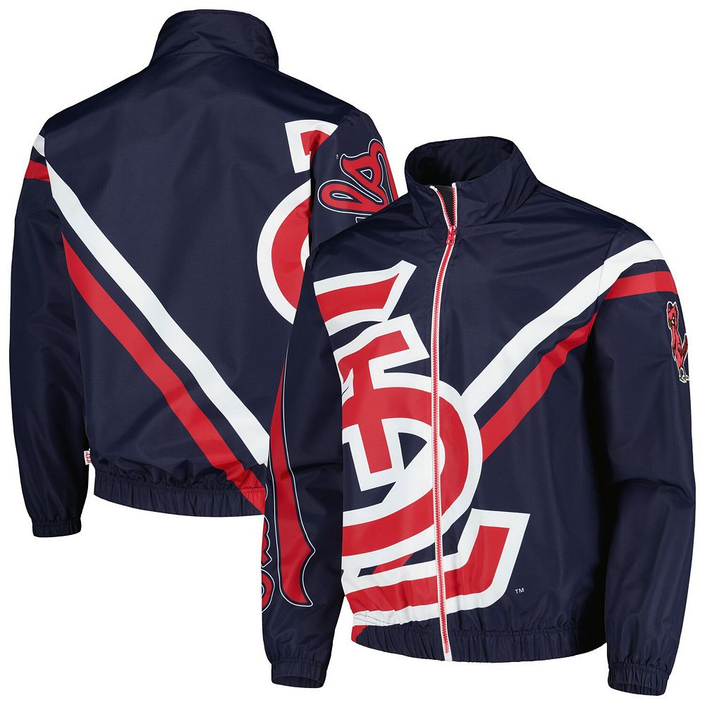 Men's Mitchell & Ness Navy St. Louis Cardinals Exploded Logo Warm Up ...