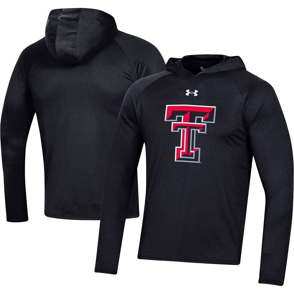 Men's Under Armour Black Texas Tech Red Raiders School Logo Raglan Long ...