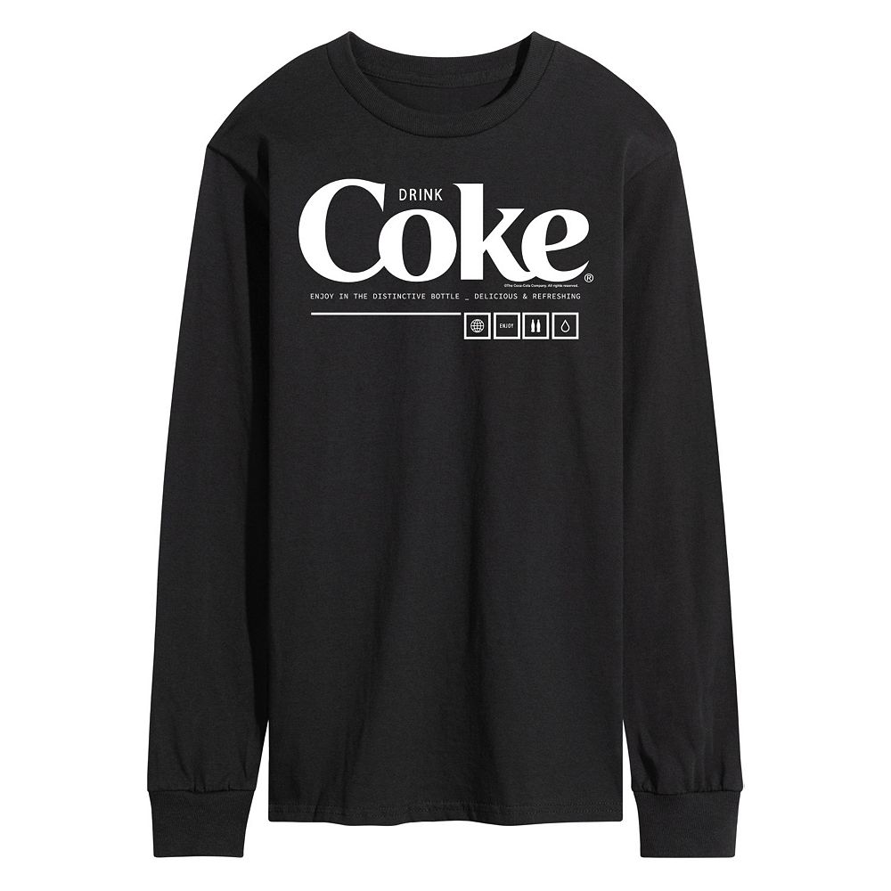 Men's Coca-Cola Drink Coke Enjoy Long Sleeve Graphic Tee