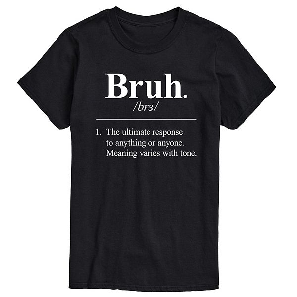 Big & Tall Bruh Definition Graphic Tee