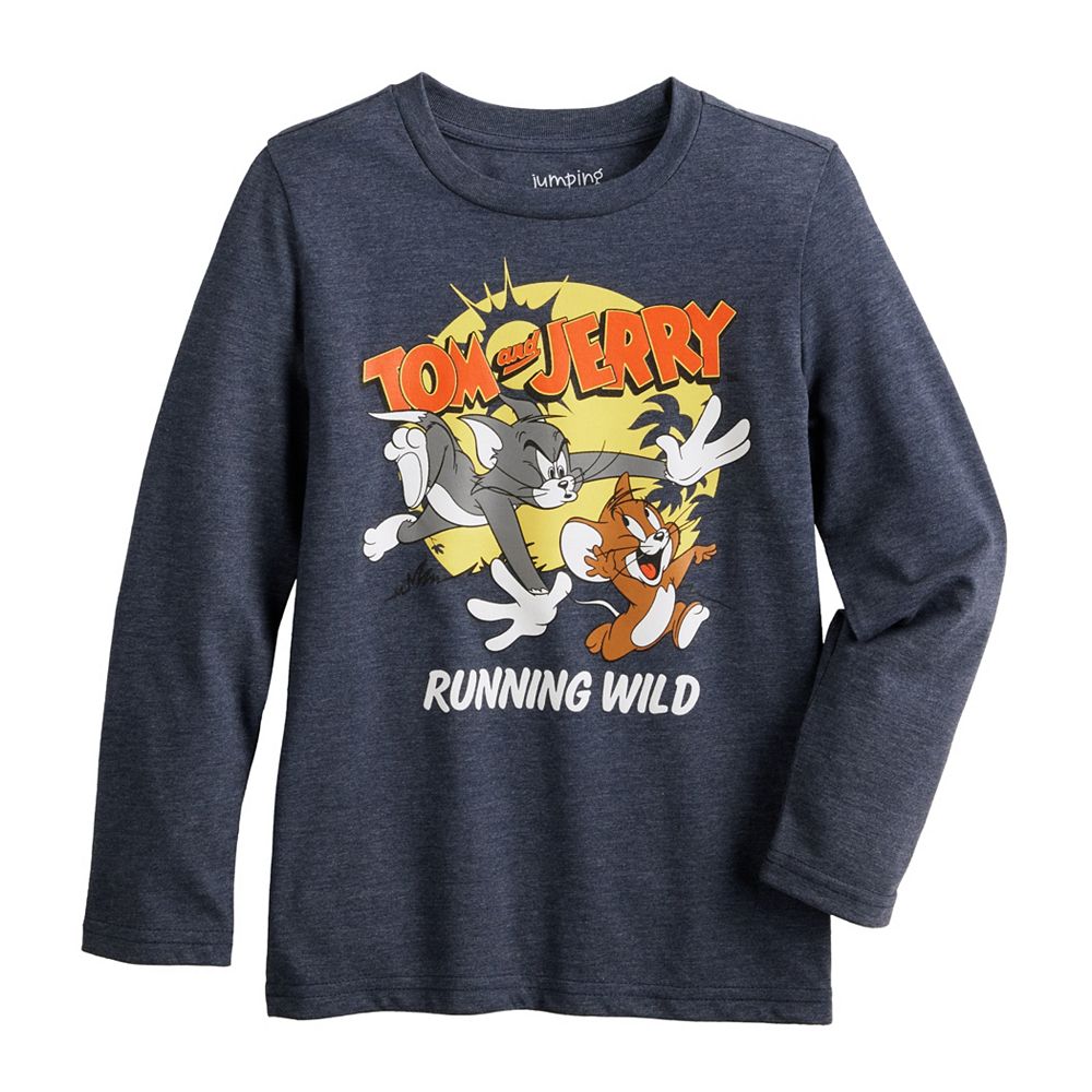 Boys 4-12 Jumping Beans® Tom & Jerry "Running Wild" Long Sleeve Graphic Tee