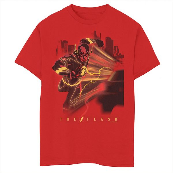 Boys 8-20 DC Comics The Flash Run Charge Through City Faster Than Car ...