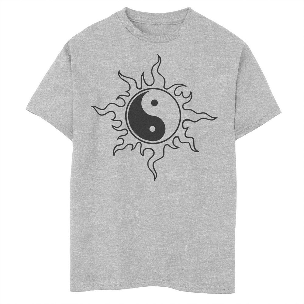 Boys 8-20 Tribal Yin Yang Sun Graphic Tee