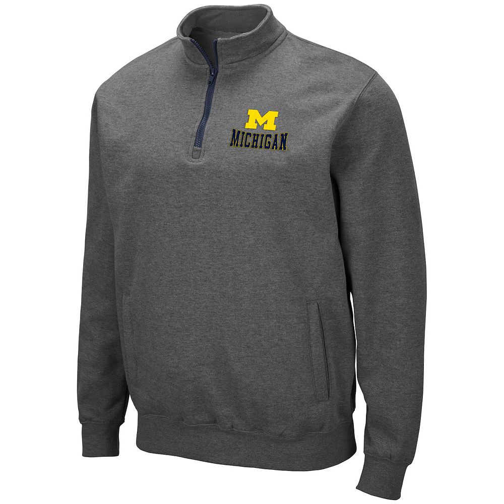 Men's Michigan Wolverines 1/4 Zip Fleece Sweatshirt