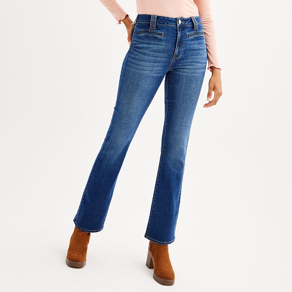 Juniors' SO® High-Rise Slim Bootcut Jeans