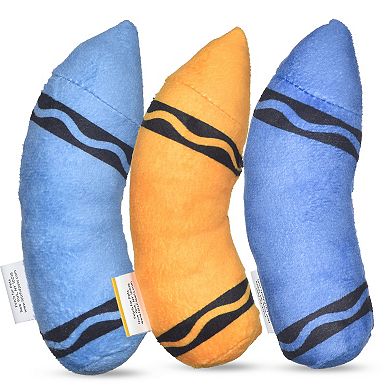 Crayola Aromatherapy Scented Crayon Plush Squeaker Pet Toy Set