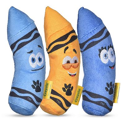 Crayola Aromatherapy Scented Crayon Plush Squeaker Pet Toy Set