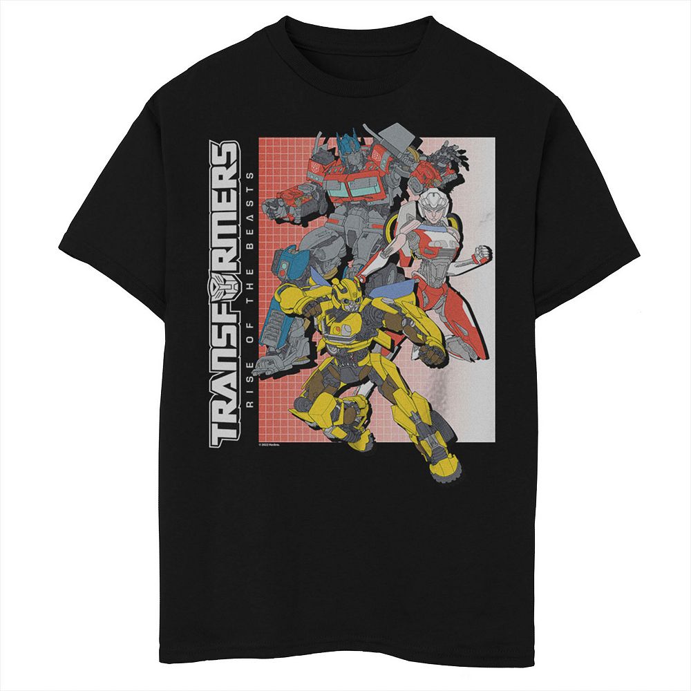 Boys 8-20 Husky Transformers Rise Of The Beasts Group Shot Graphic Tee