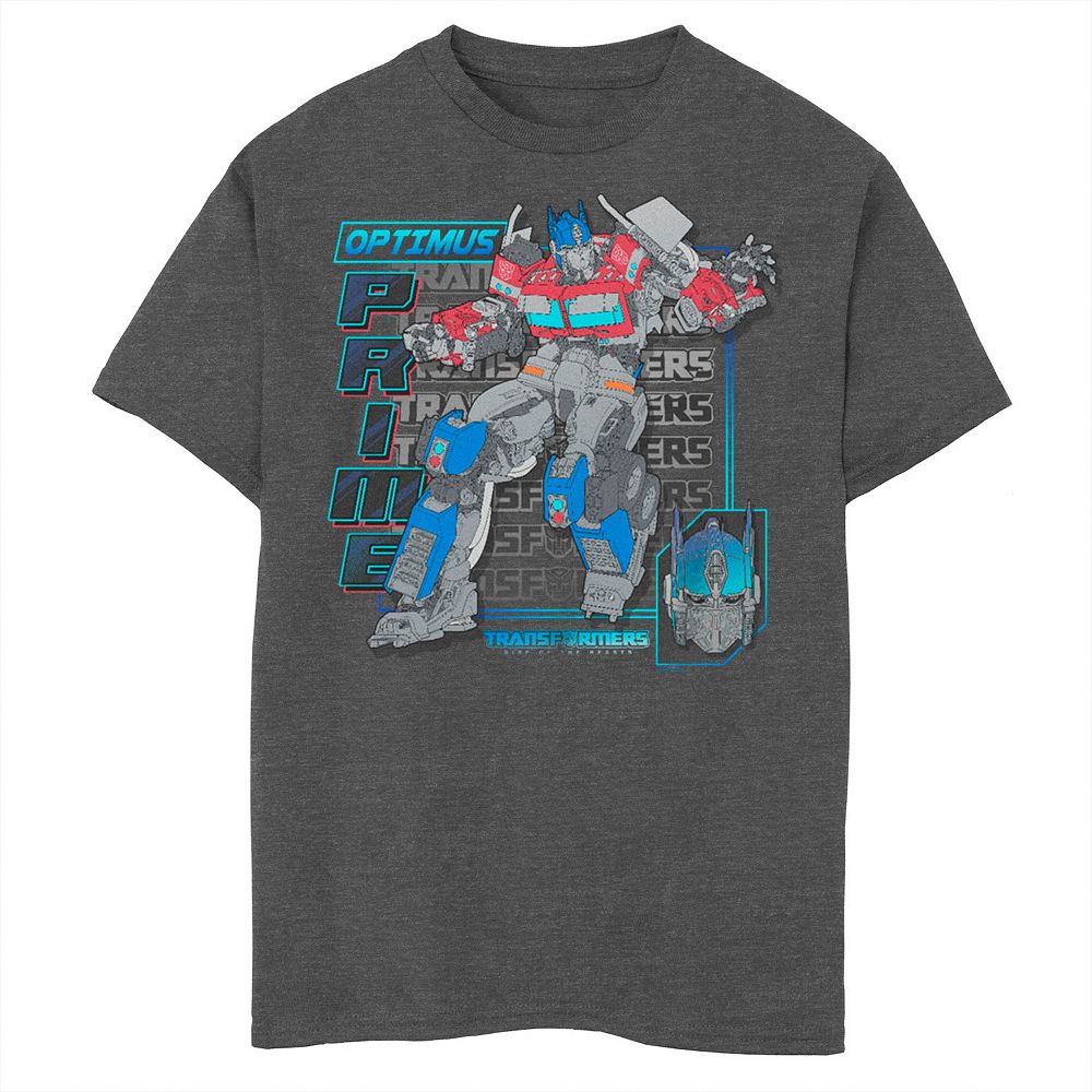 Boys 8-20 Husky Transformers Rise Of The Beasts Optimus Poster Graphic Tee