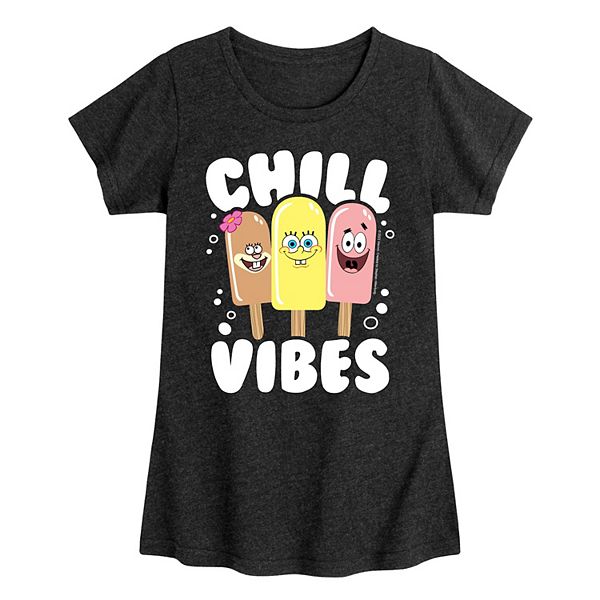 Girls 7-16 SpongeBob SquarePants Chill Vibes Graphic Tee