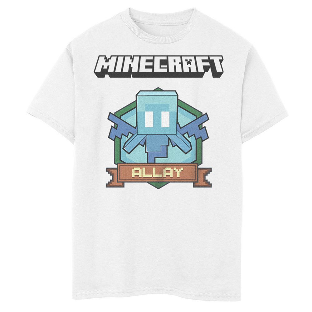 Boys 6-20 Minecraft Allay Badge Graphic Tee