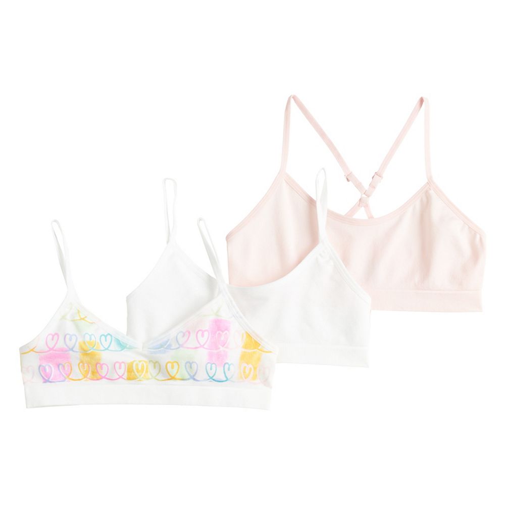 Girls 7-16 Maidenform® 3-pack Beginner Crop Bras
