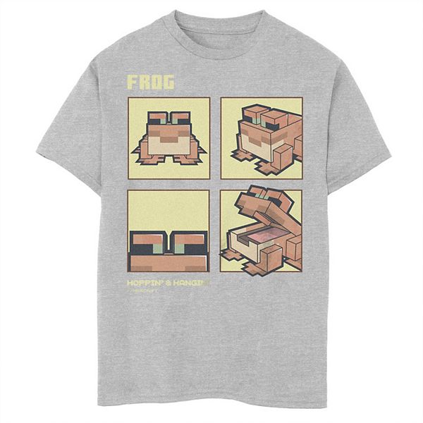 Boys 8-20 Minecraft Frog Hoppin' & Hangin' Emotion Boxes Graphic Tee