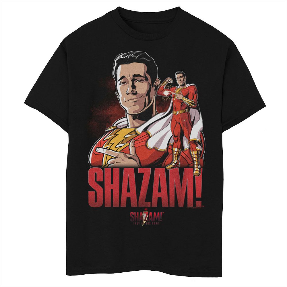 Boys 8-20 DC Comics Shazam! Fury Of The Gods Shazam! Cartoon Portrait ...