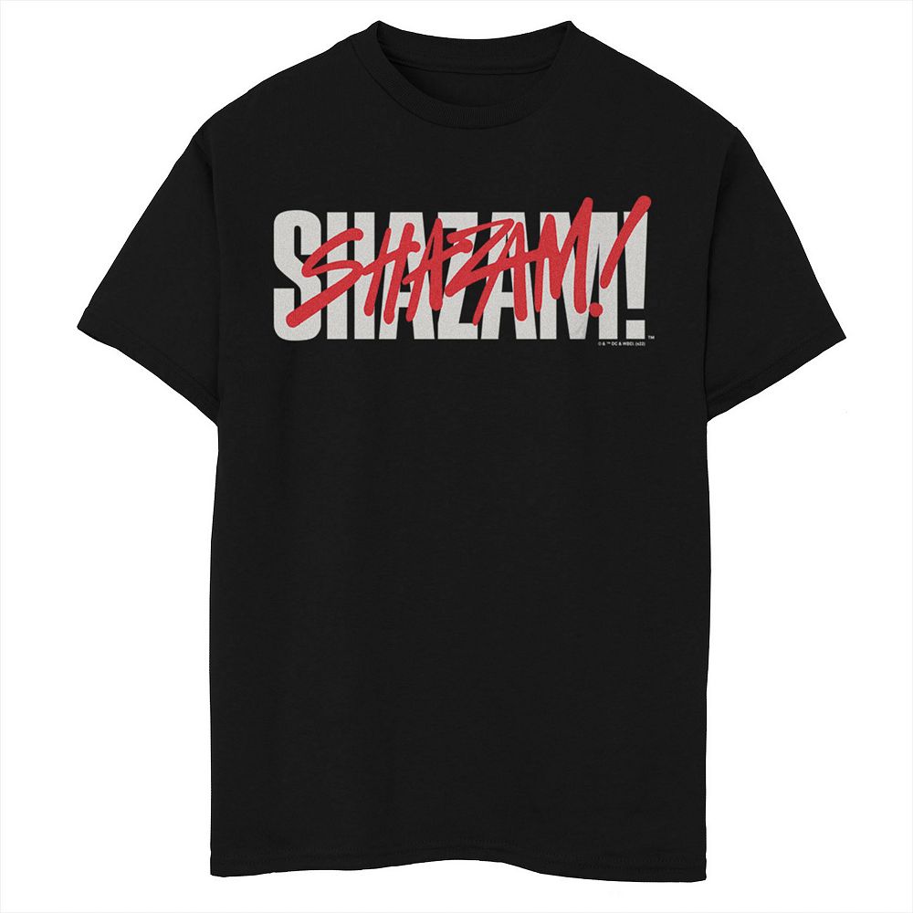 Boys 8-20 DC Comics Shazam! Fury Of The Gods Shazam! Name Logo Graphic Tee
