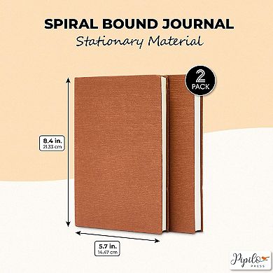 Pipilo Press Hardbound Lined Journals, 144 Sheets, 288 Pages, A5 Size ...
