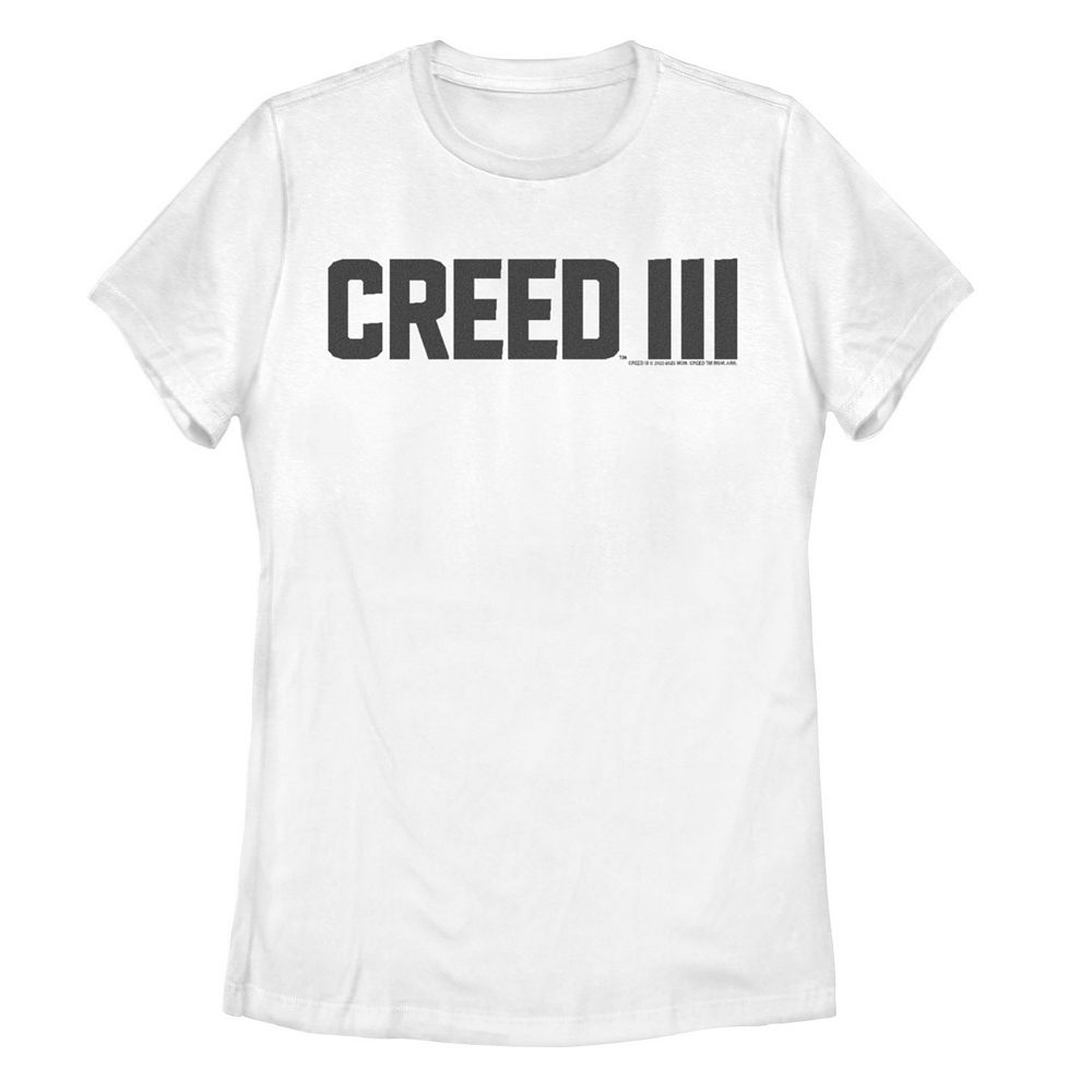 Juniors' Creed III Logo White Graphic Tee
