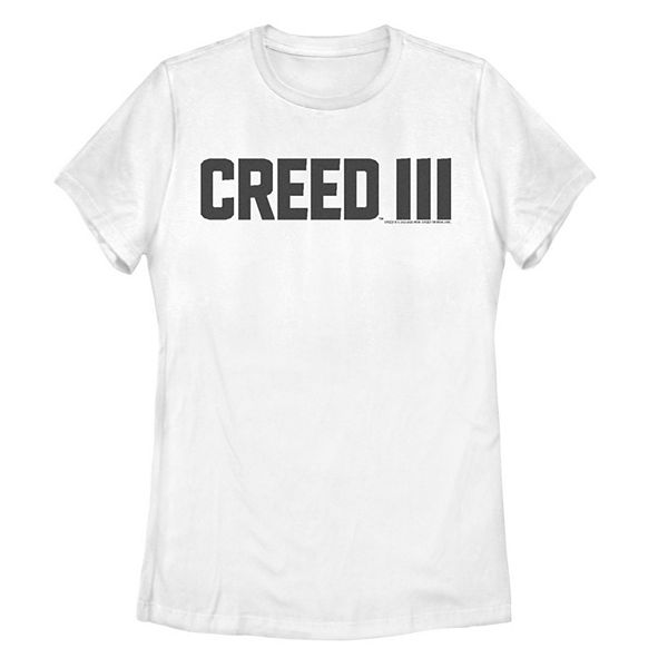 Juniors' Creed III Logo White Graphic Tee