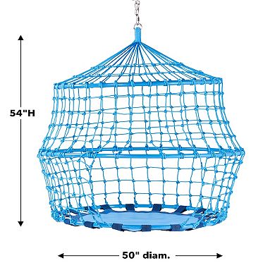 50-Inch Playful Rope HangOut Climber Swing