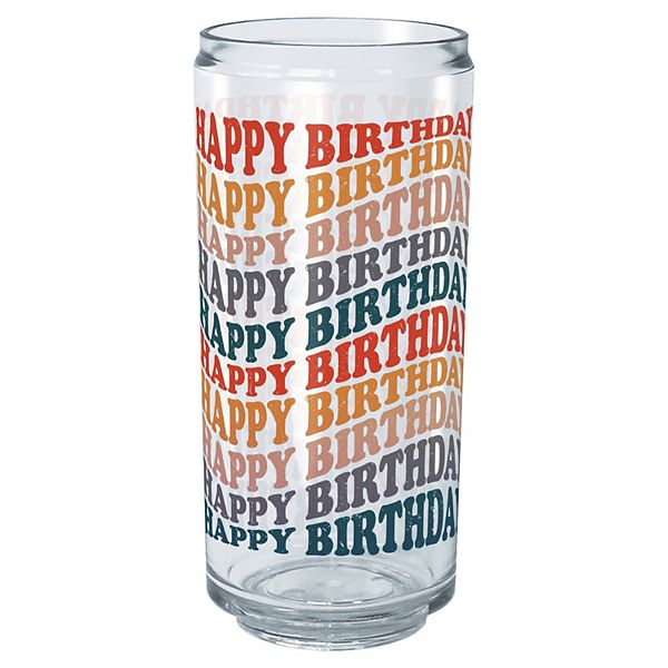 Happy Birthday Wave Text 16-oz. Tritan Cup