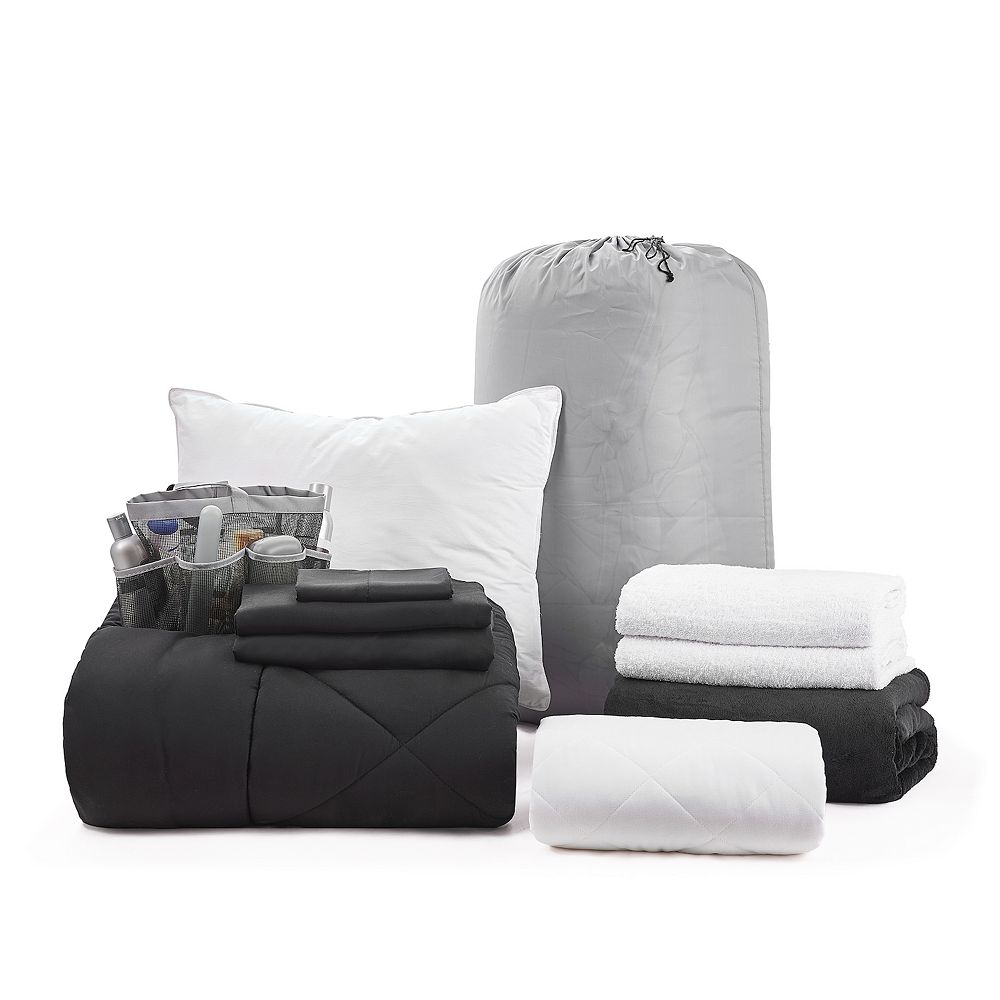 College Freshman Dorm Bedding Pack with Twin XL Reversible Comforter