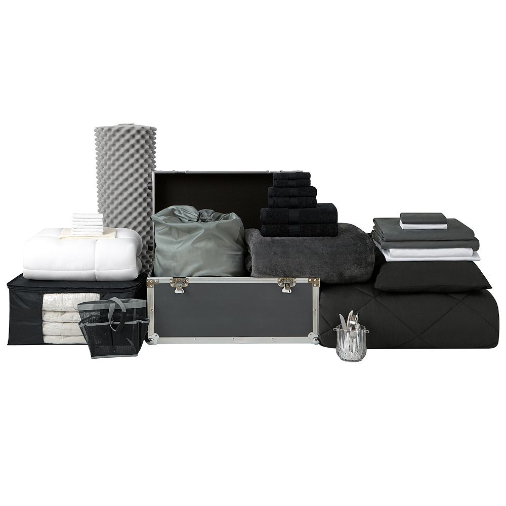 Ultimate College Dorm Supplies Pack - Twin XL Bedding Set with ...
