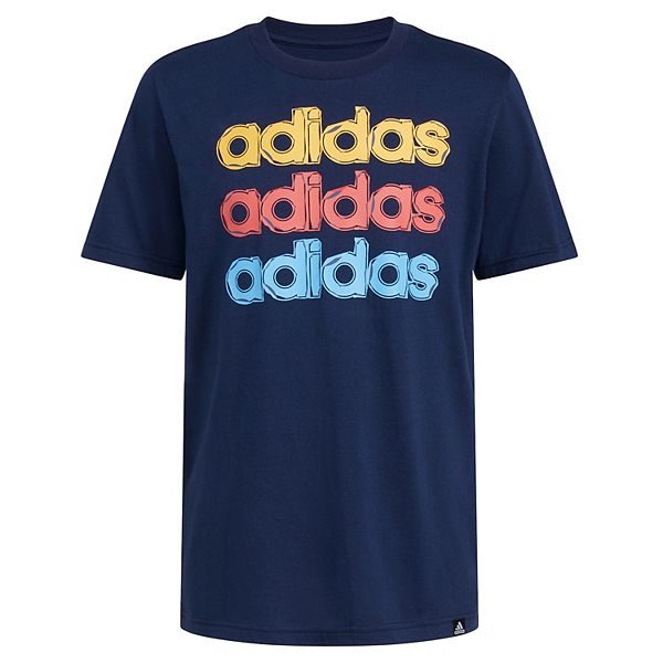 Boys 4-7 adidas Linear Logo Stack Graphic Tee