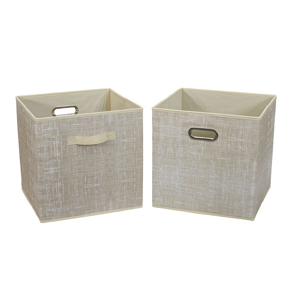 Household Essentials 2-Piece Fabric Storage Bin Set