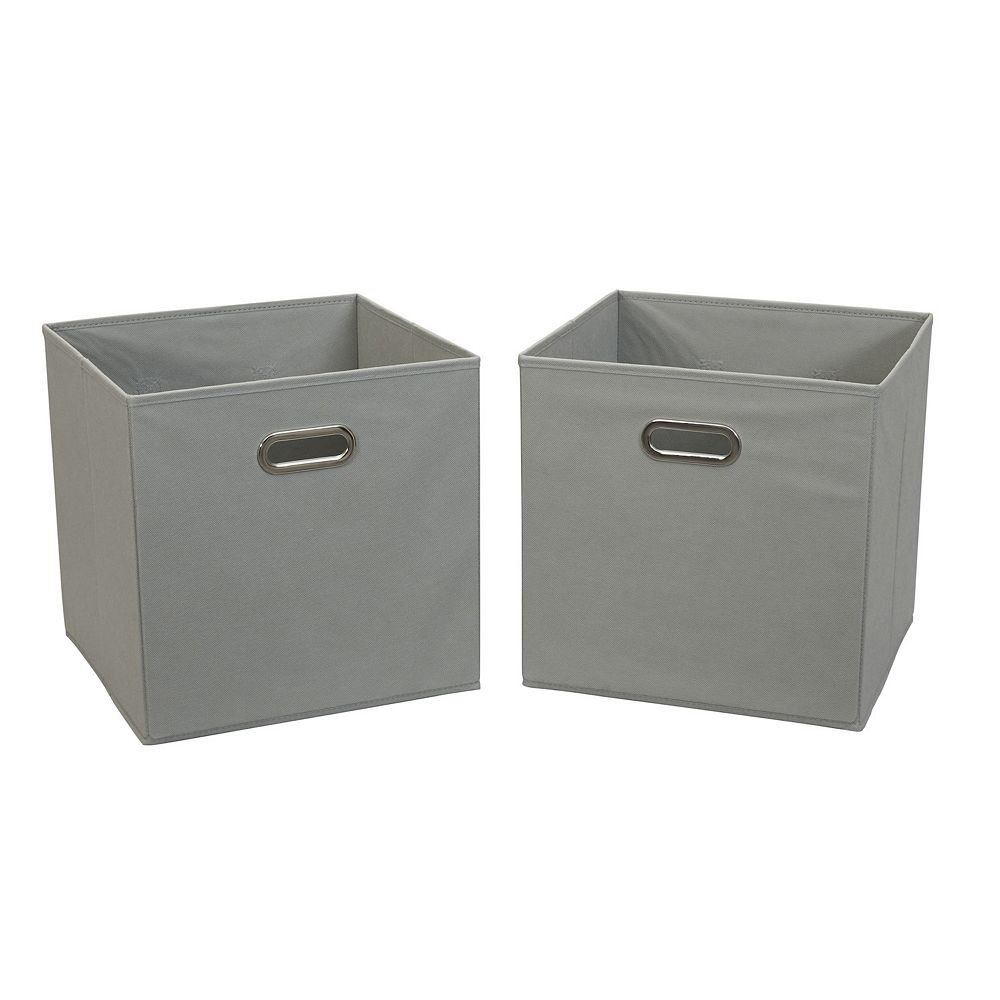 Household Essentials 2-Piece Fabric Storage Bin Set