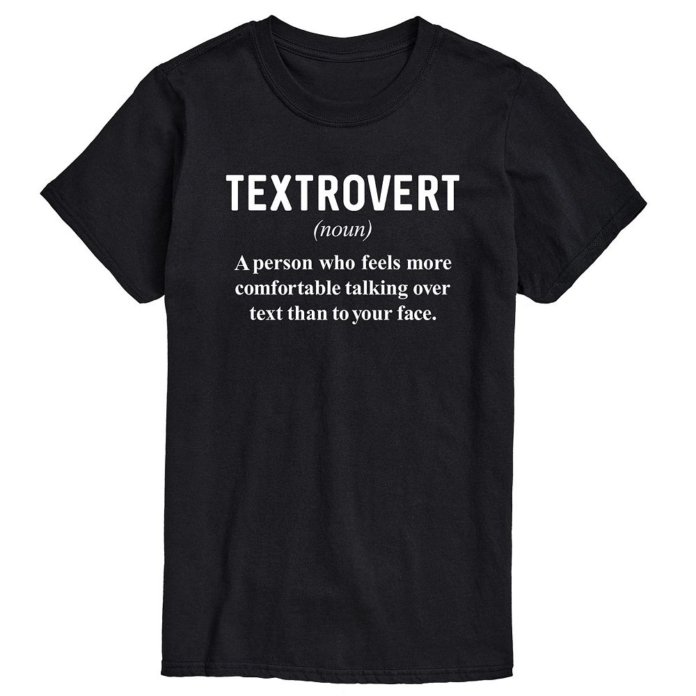 Big & Tall Textrovert Graphic Tee